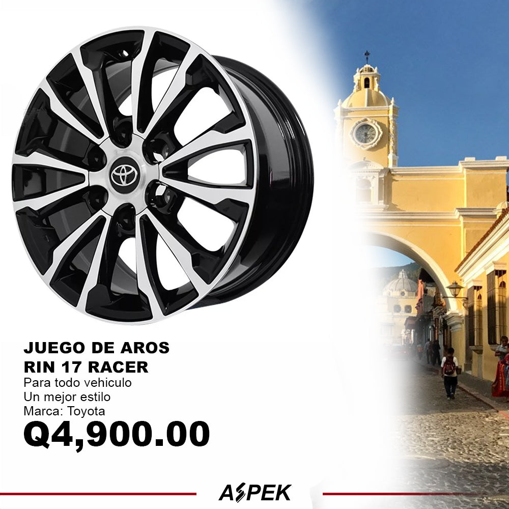 JUEGO DE AROS RIN 17 RACER TOYOTA – aspekgt
